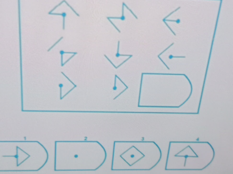 Identify the missing pattern. 1. A shape | StudyX