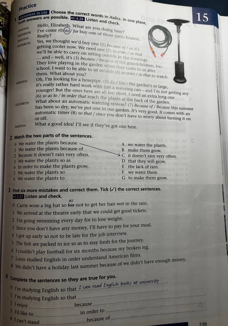 1 GRAMMAR IN USE Choose the correct words in | StudyX