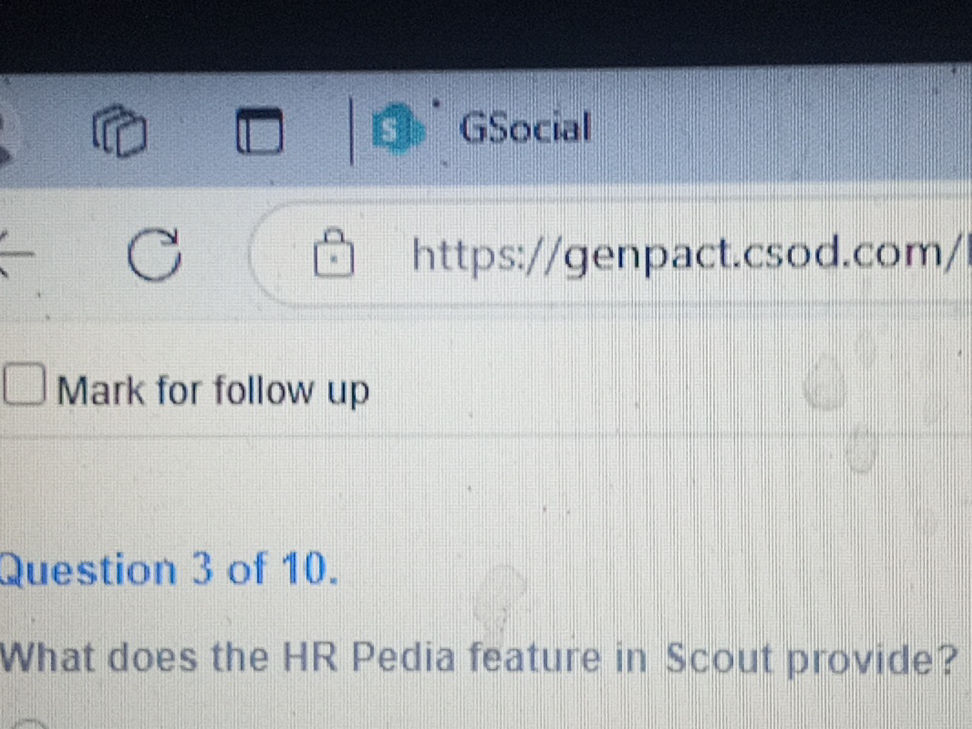 Question 3 of 10. What does the HR Pedia | StudyX