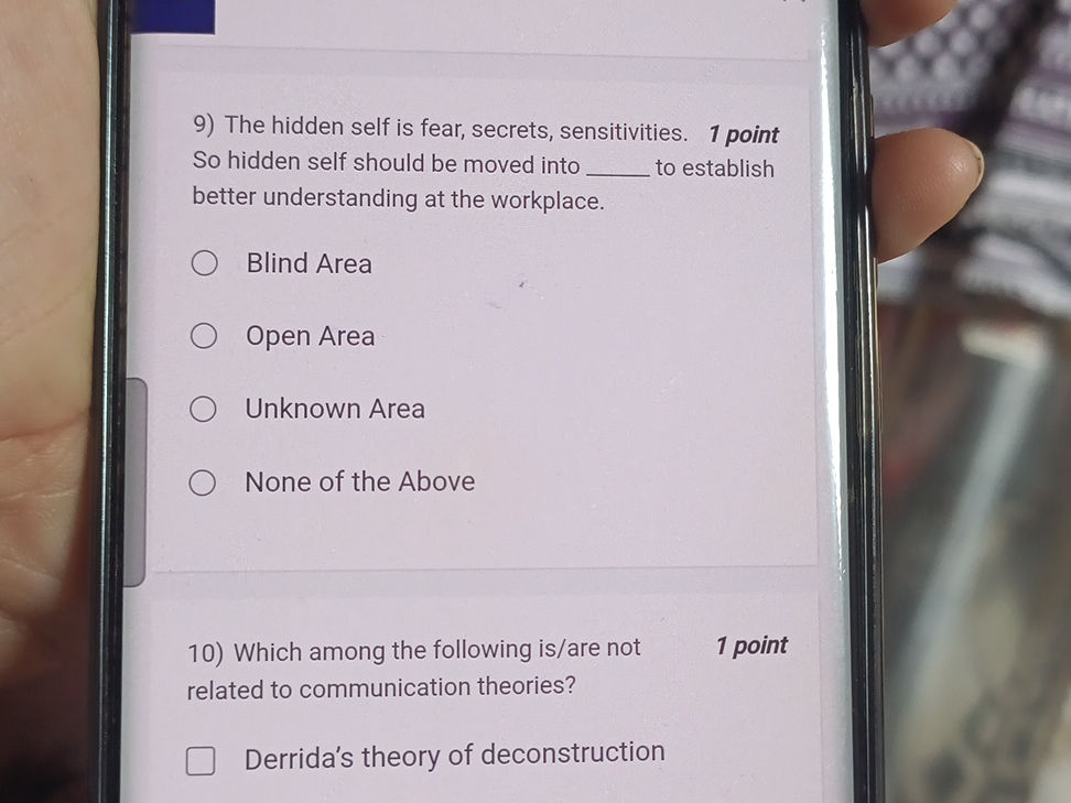 9) The hidden self is fear, secrets, | StudyX