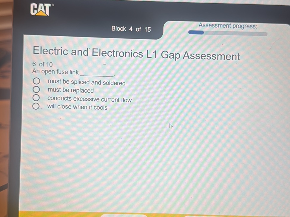 An open fuse link must be spliced and | StudyX