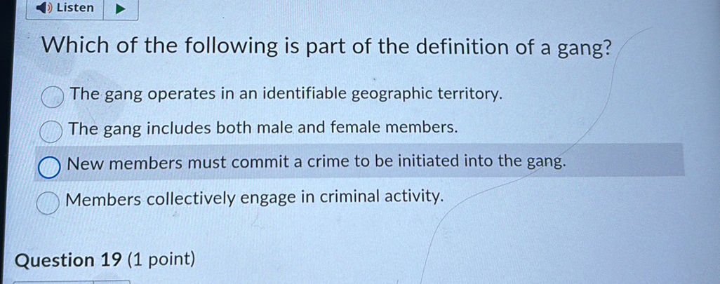 Which of the following is part of the | StudyX