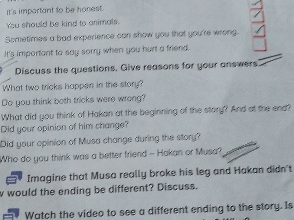 Discuss the questions. Give reasons for your | StudyX