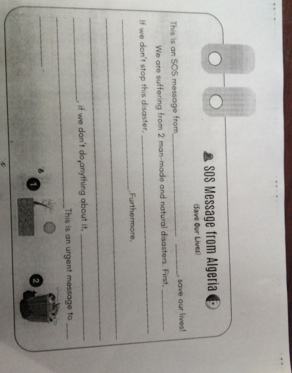 SOS Message from Algeria (Save Our Lives) _, | StudyX