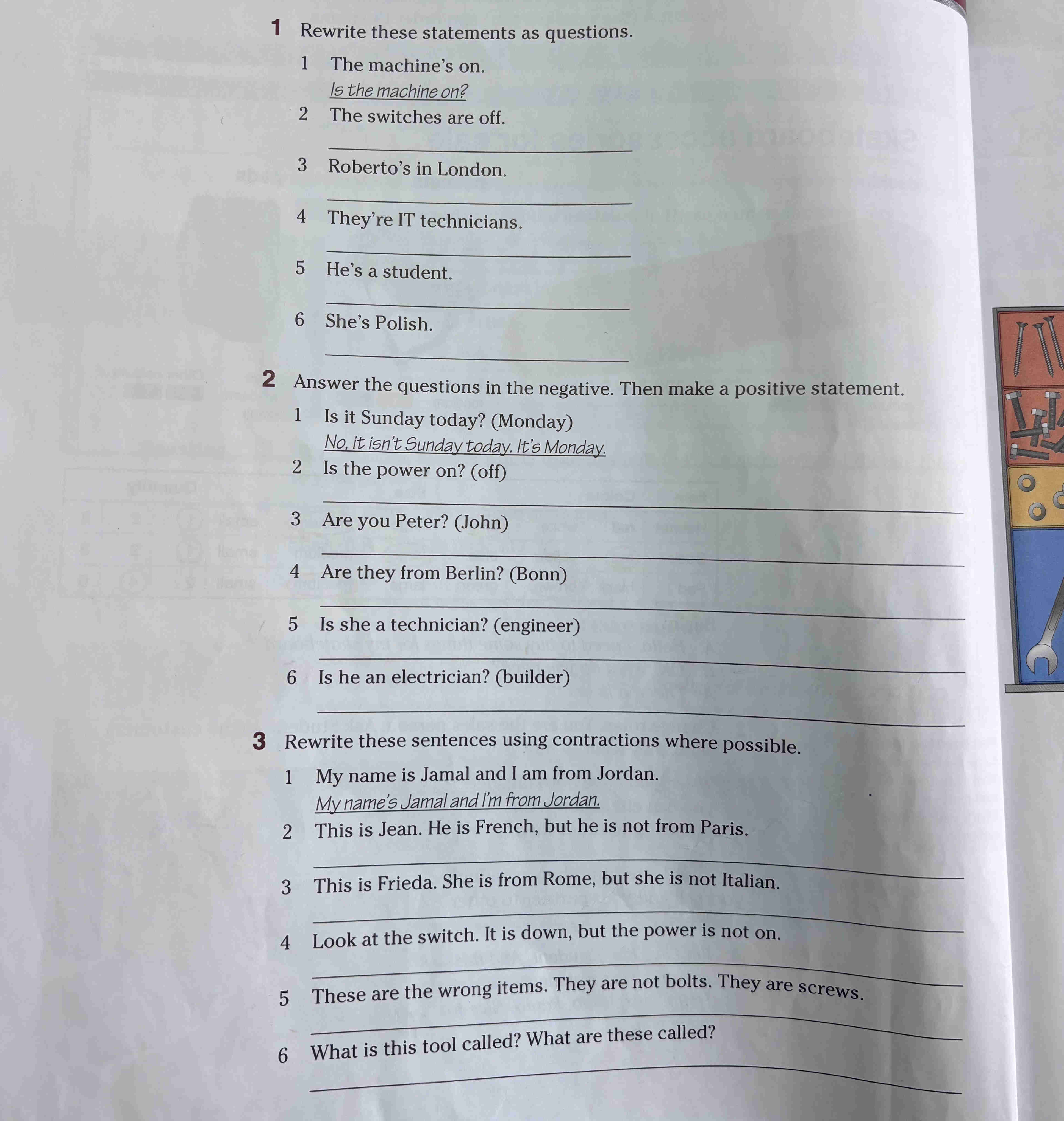 1 Rewrite these statements as questions. 1 | StudyX