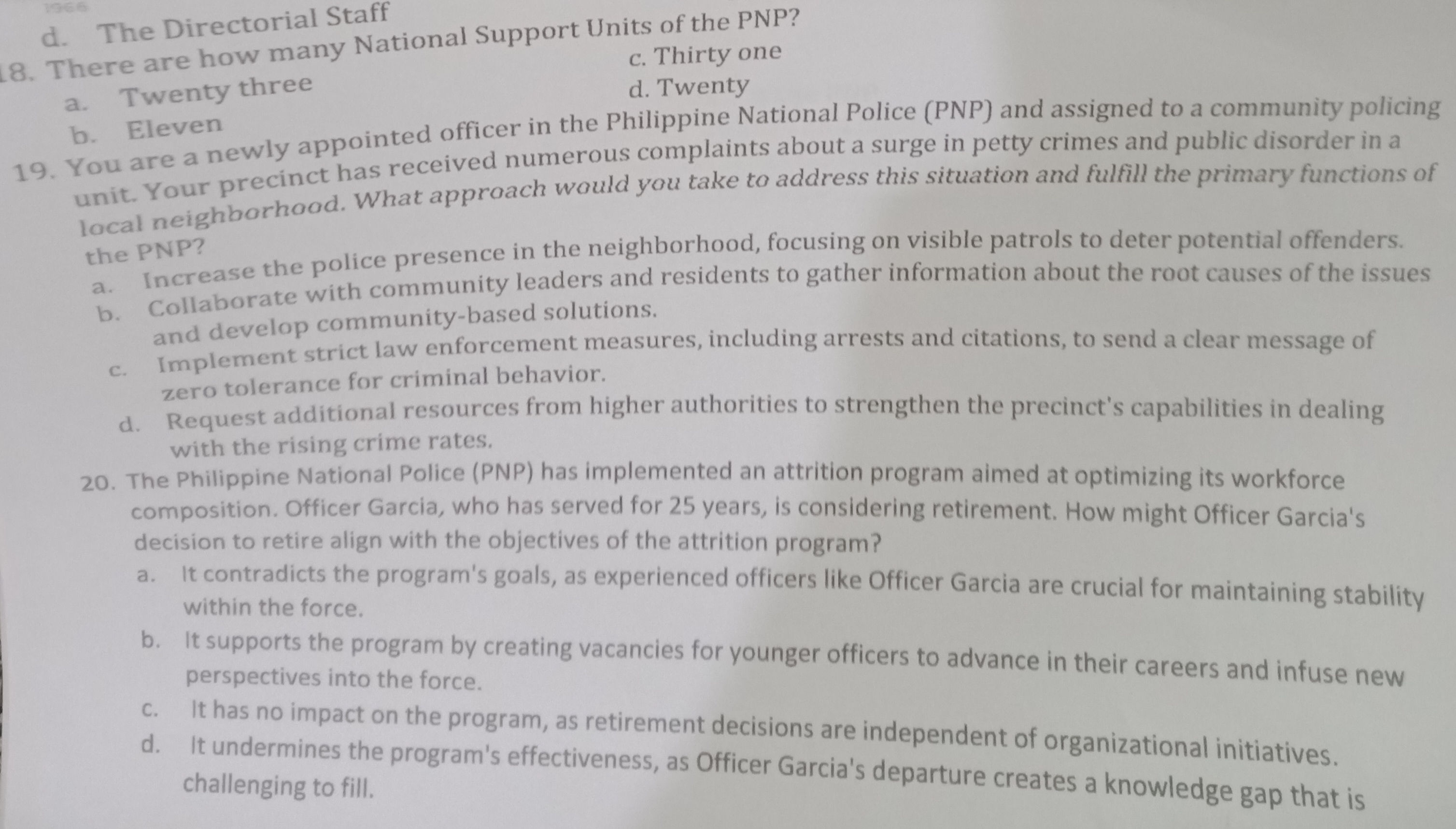 18. There are how many National Support | StudyX