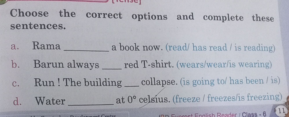 Choose the correct options and complete | StudyX