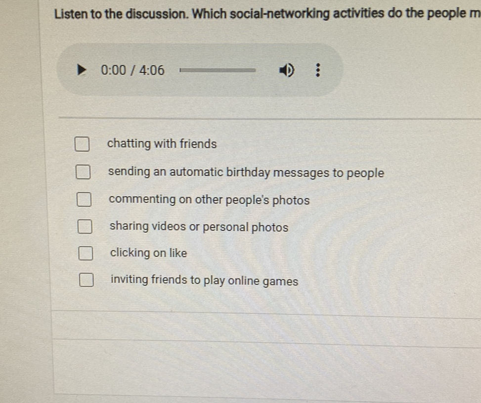 Listen to the discussion. Which | StudyX