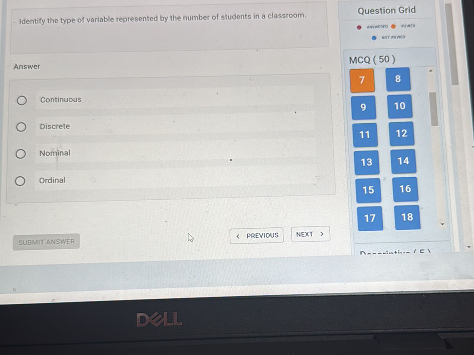 Identify the type of variable represented by | StudyX