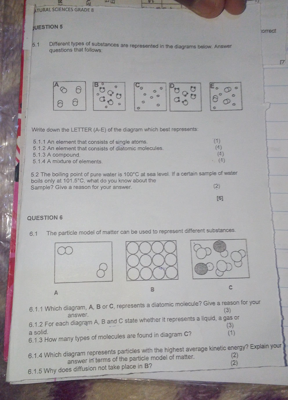 5.1 Different types of substances are | StudyX