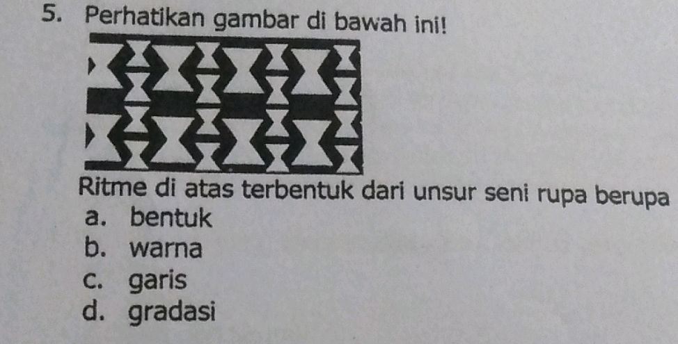 5. Perhatikan gambar di bawah ini! Ritme di | StudyX