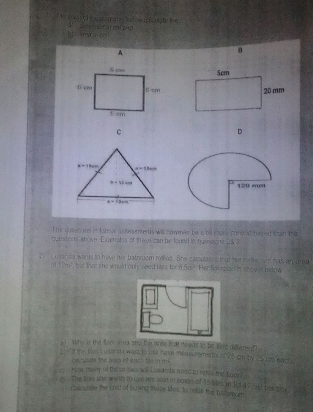 For each of the diagrams below, calculate | StudyX