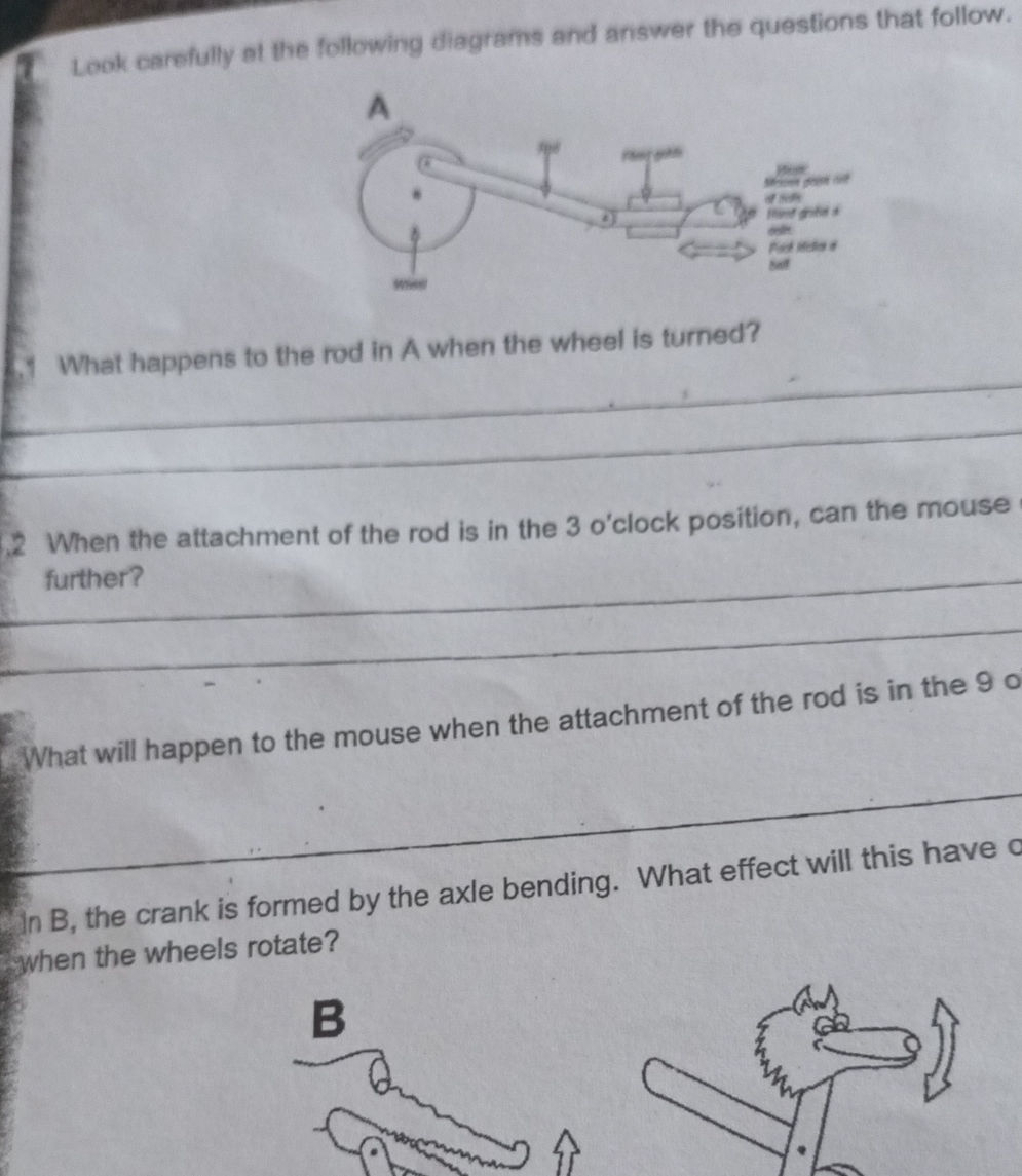 Look carefully at the following diagrams and | StudyX