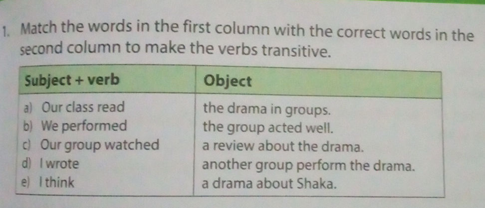 1. Match the words in the first column with | StudyX
