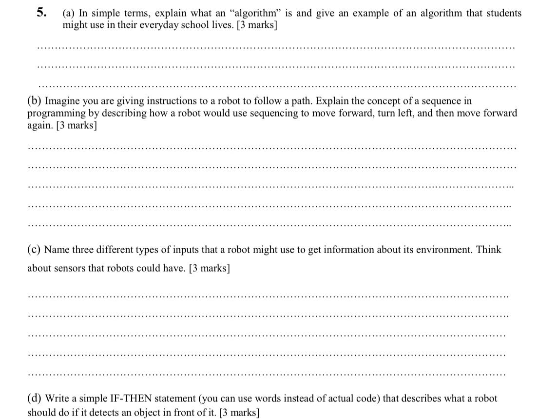 5. (a) In simple terms, explain what an | StudyX