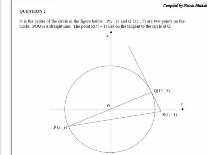 O is the centre of the circle in the figure | StudyX