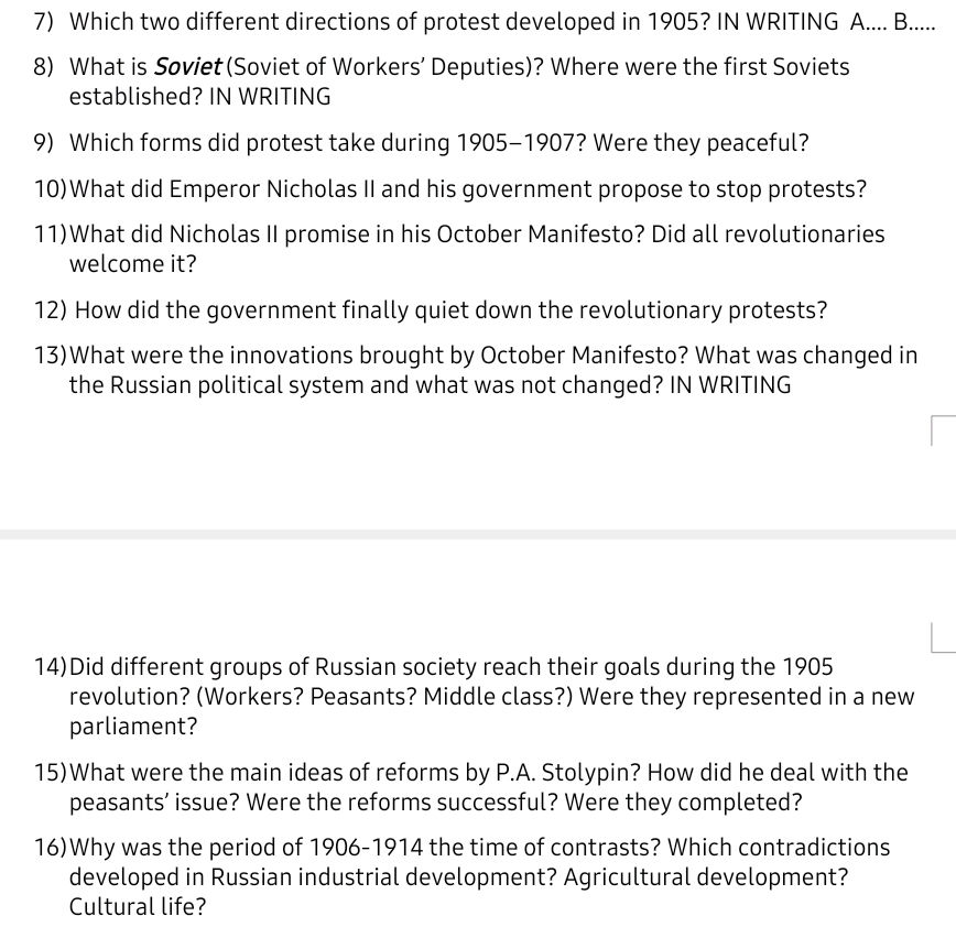 7) Which two different directions of protest | StudyX