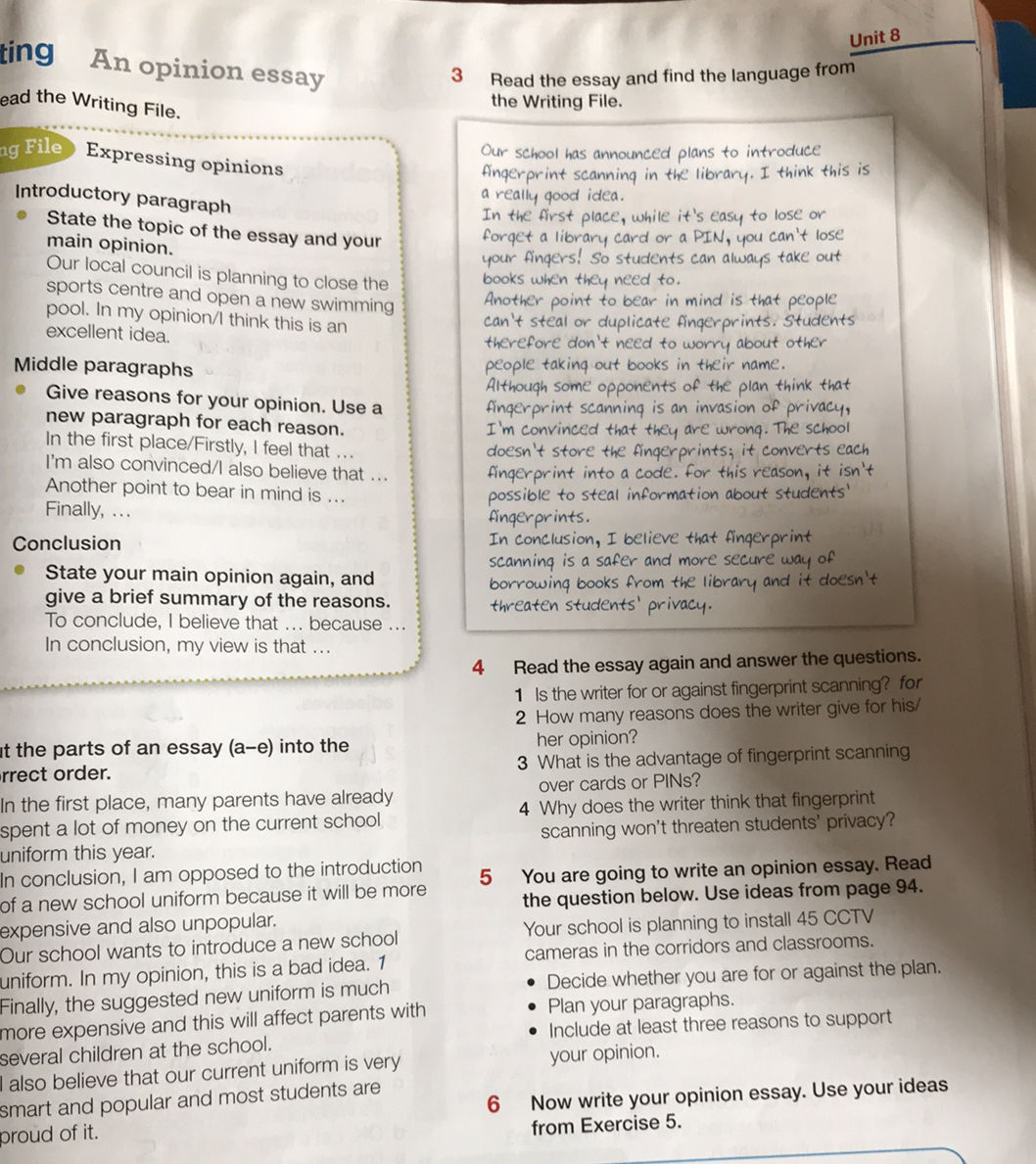 Read the essay again and answer the | StudyX