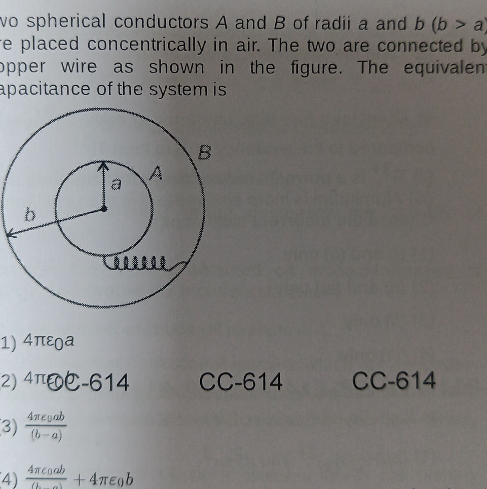 Two spherical conductors A and B of radii a | StudyX