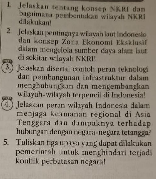 1. Jelaskan tentang konsep NKRI dan | StudyX