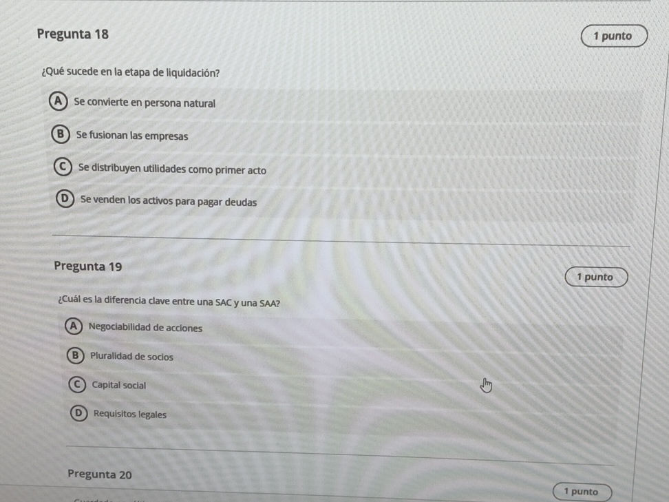 Pregunta 18 ¿Qué sucede en la etapa de | StudyX