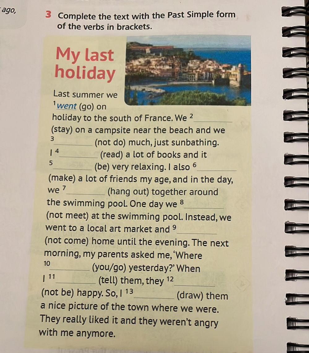 3 Complete the text with the Past Simple | StudyX