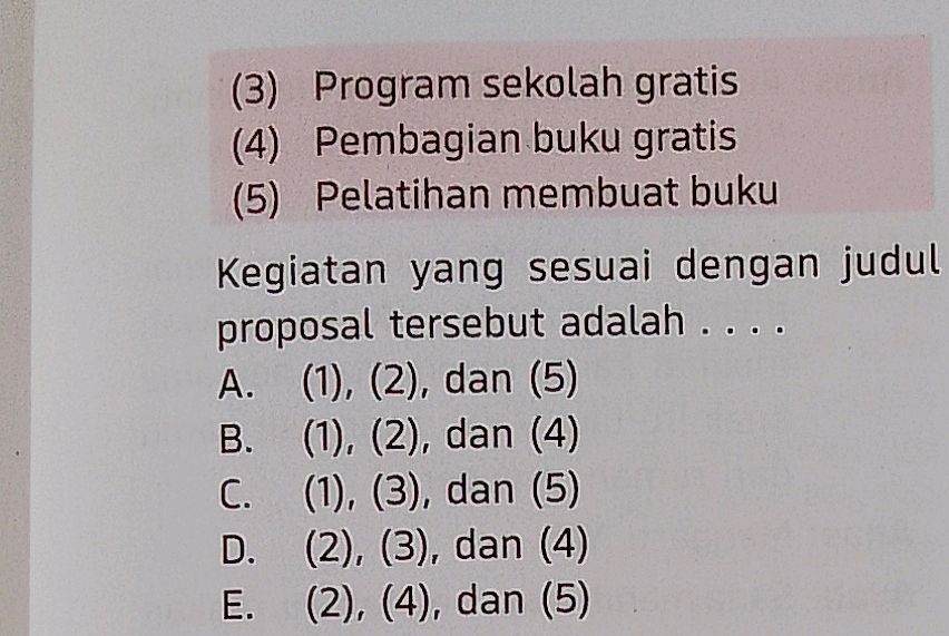 (3) Program sekolah gratis (4) Pembagian | StudyX