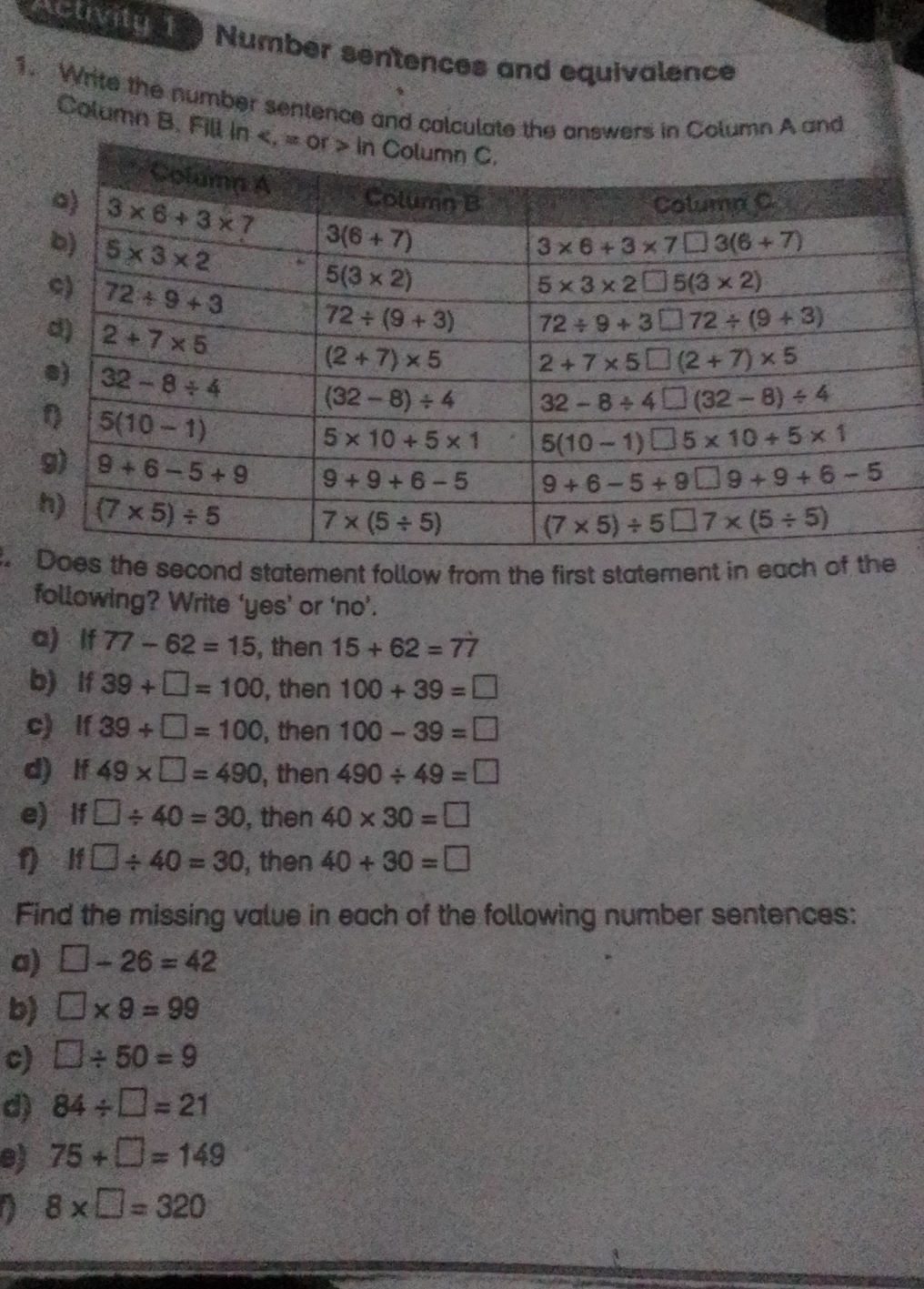 1. Write the number sentence and calculate | StudyX