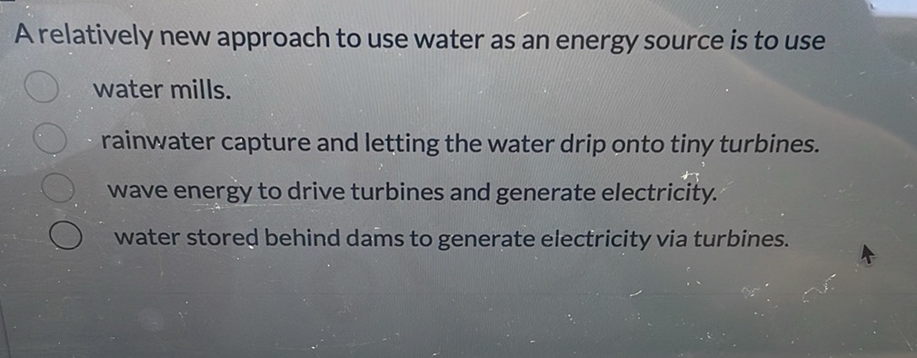 A relatively new approach to use water as an | StudyX