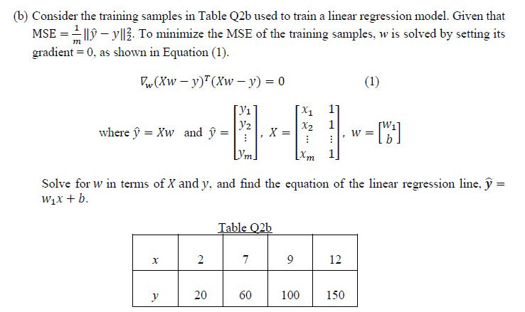 (b) Consider the training samples in Table | StudyX