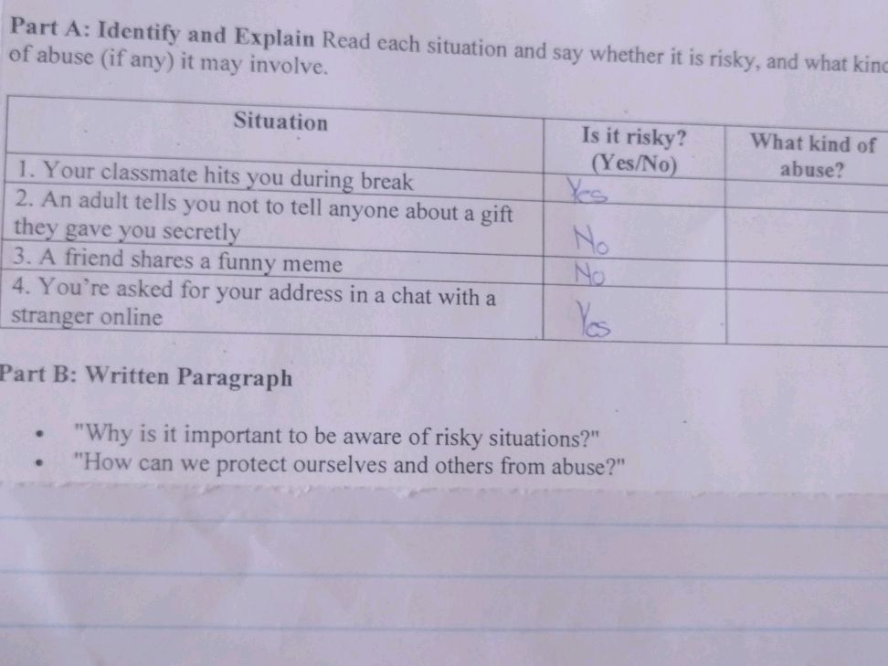 Part A: Identify and Explain Read each | StudyX