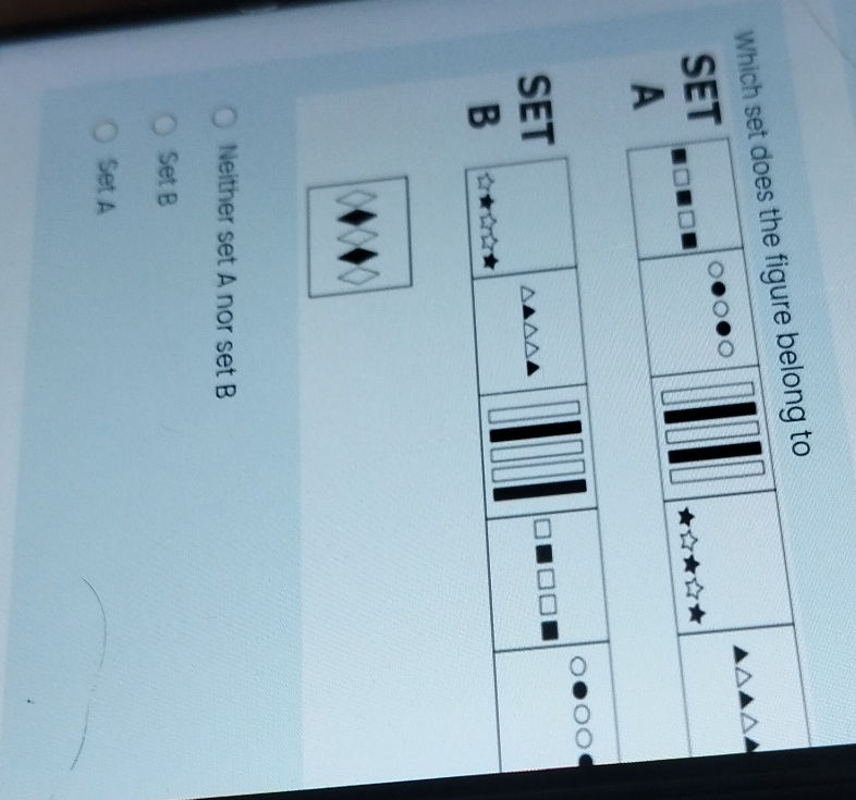 Which set does the figure belong to? | Set | StudyX