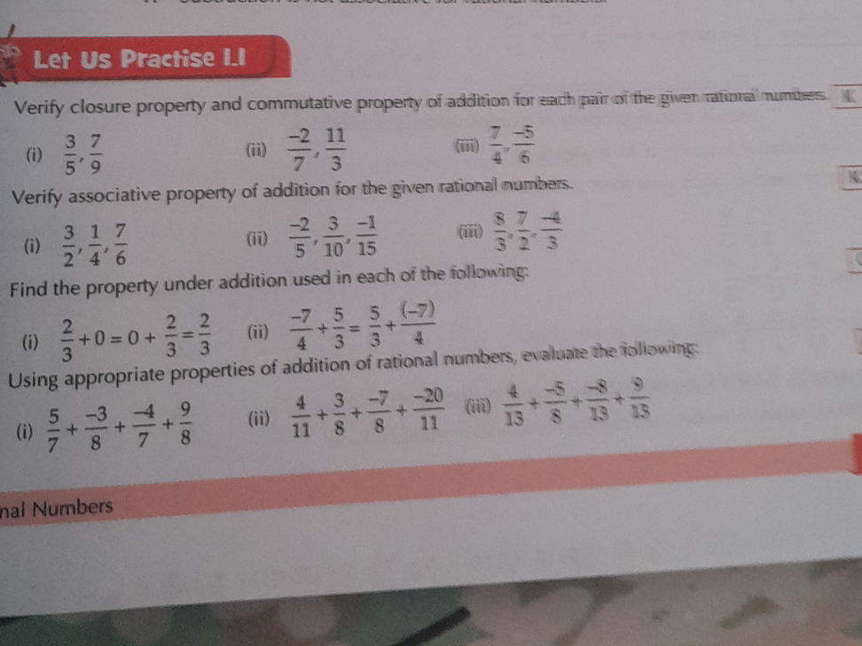 Verify closure property and commutative | StudyX