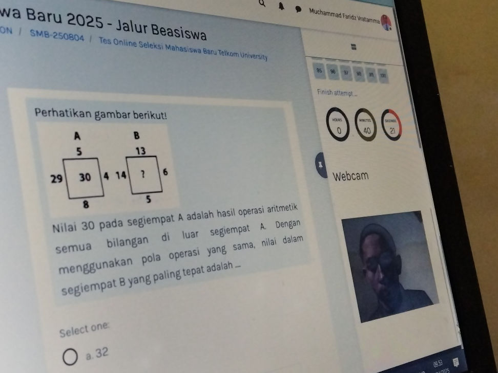 Perhatikan gambar berikut! ``` A B 5 | StudyX