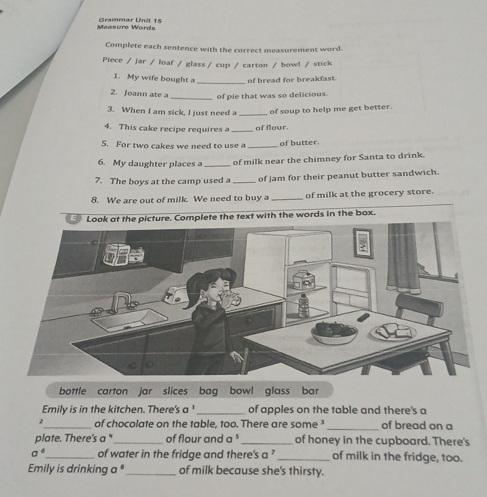 Complete each sentence with the correct | StudyX