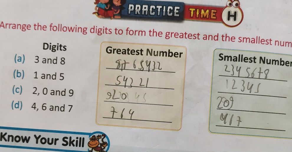 Arrange the following digits to form the | StudyX