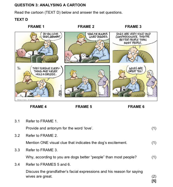 QUESTION 3: ANALYSING A CARTOON Read the | StudyX