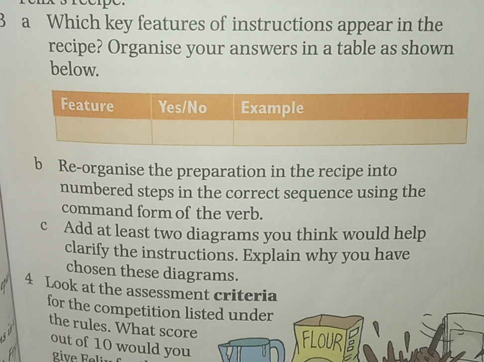 3 a Which key features of instructions | StudyX