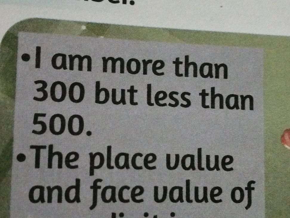 I am more than 300 but less than 500. The | StudyX