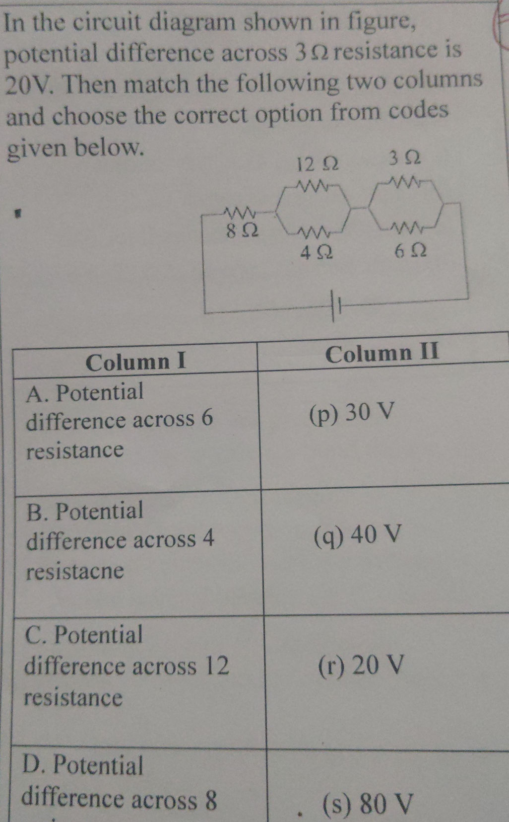 In the circuit diagram shown in figure, | StudyX