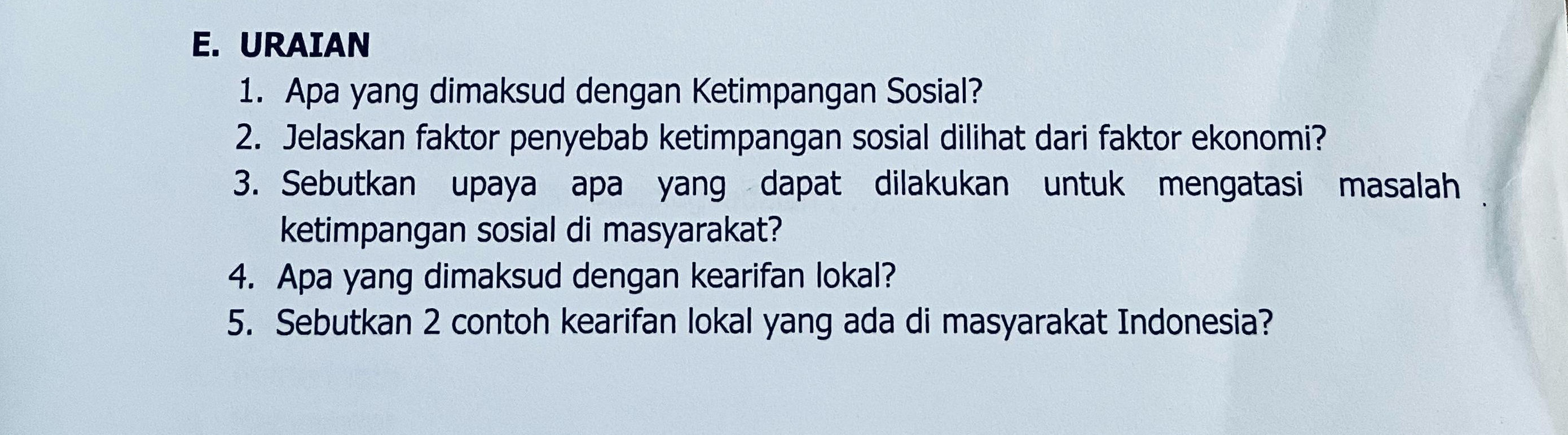 1. Apa yang dimaksud dengan Ketimpangan | StudyX