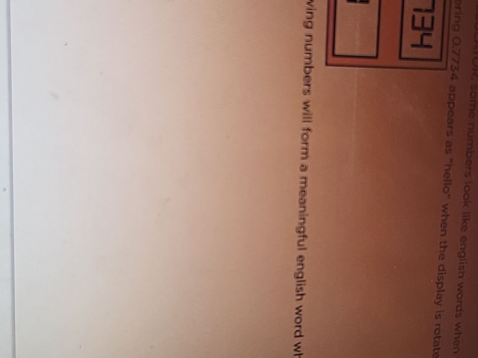 LATOR, some numbers look like english words | StudyX