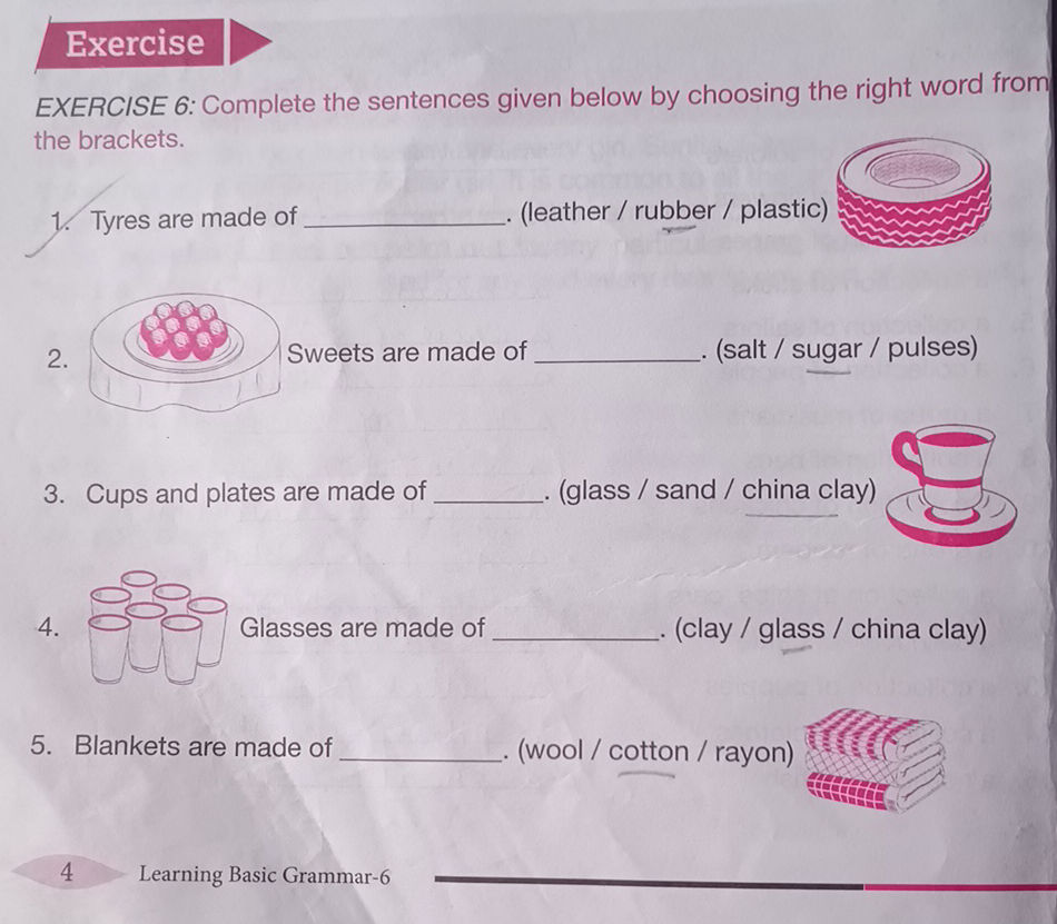 EXERCISE 6: Complete the sentences given | StudyX