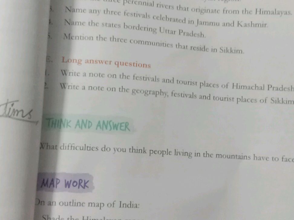 3. Name any three festivals celebrated in | StudyX