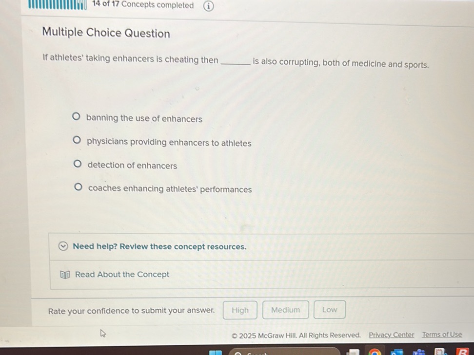 14 of 17 Concepts completed Multiple Choice | StudyX