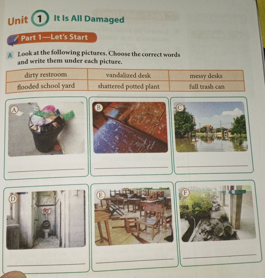 A Look at the following pictures. Choose the | StudyX