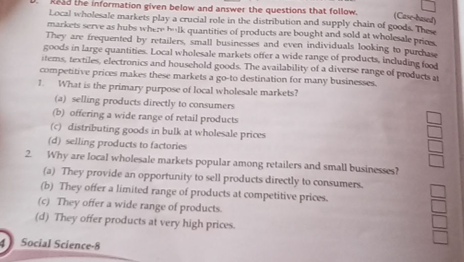 Read the information given below and answer | StudyX