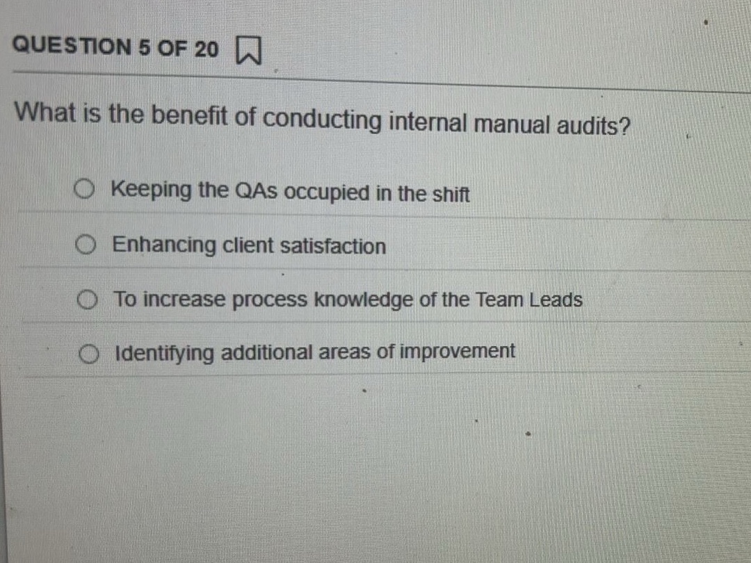 What is the benefit of conducting internal | StudyX