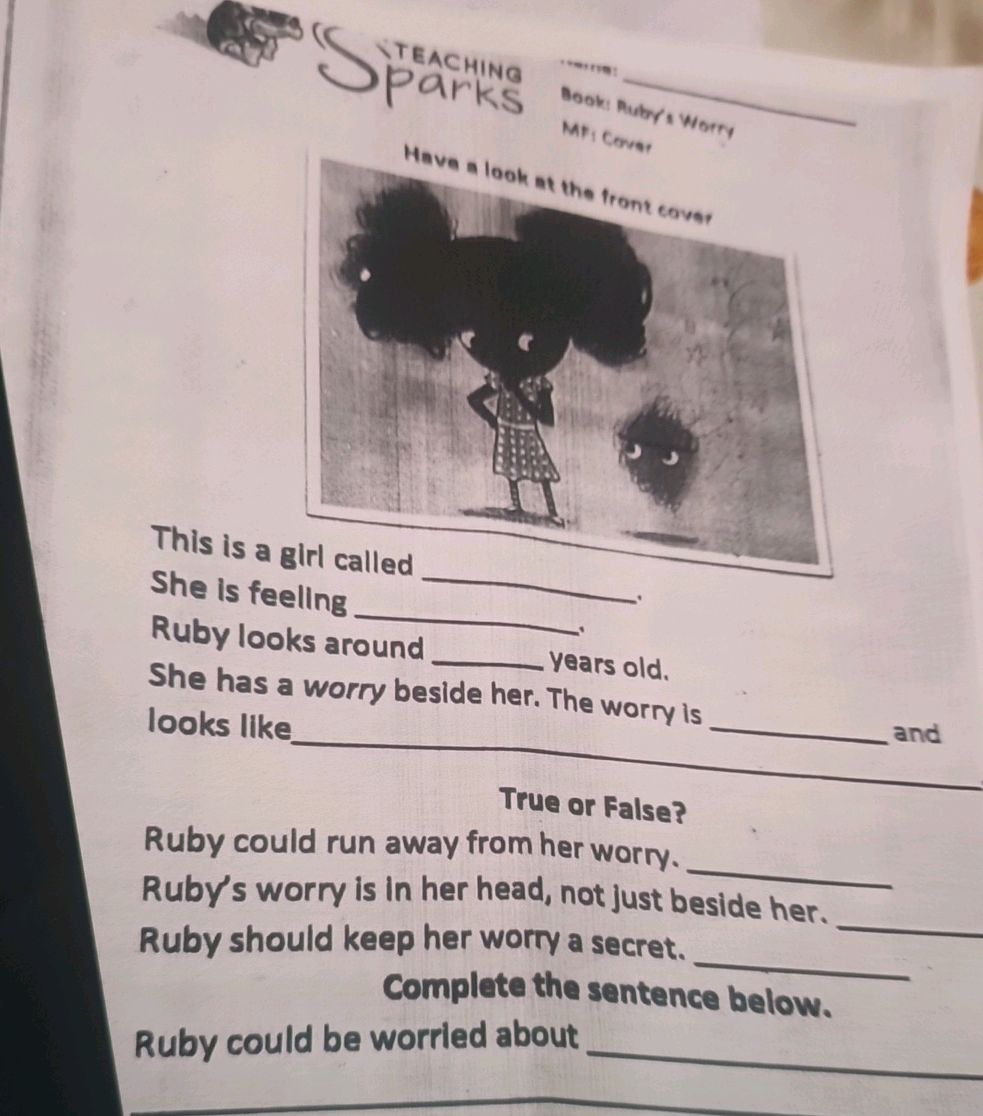 This is a girl called _____ She is feeling | StudyX