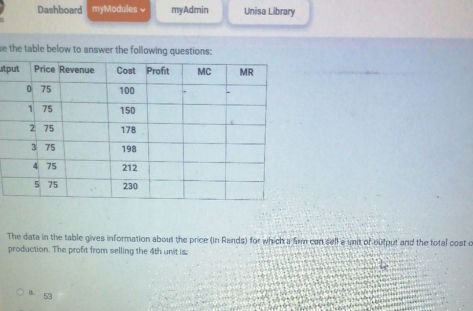 Use the table below to answer the following | StudyX